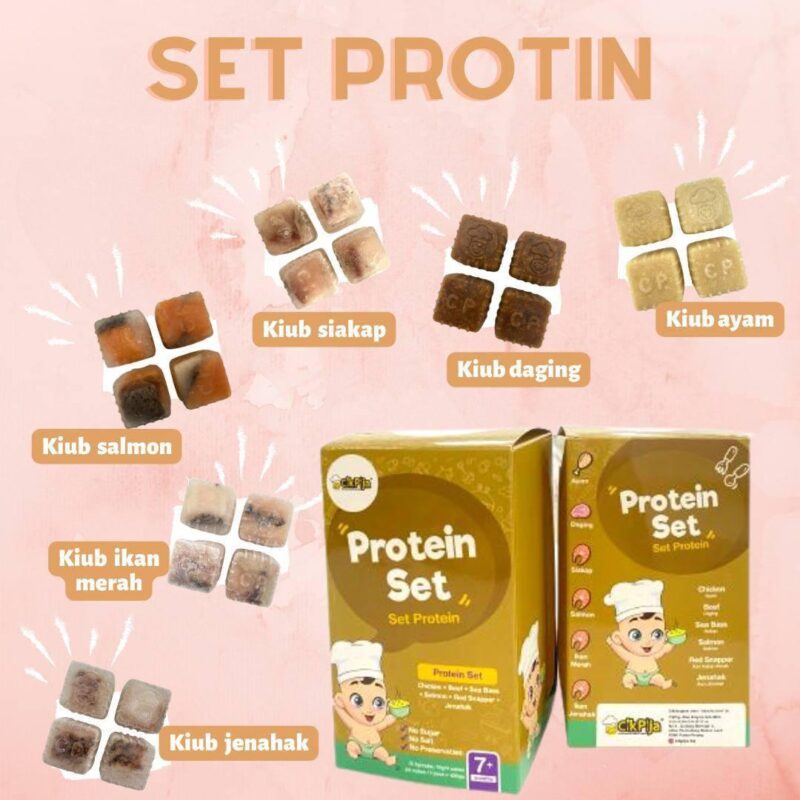 CIK PIJA – PROTEIN SET CUBE (Sea Bass, Salmon, Jenahak, Red Snapper ...
