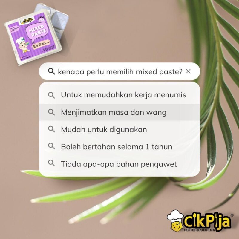 CIK PIJA – MIXED PASTE 80g [FROZEN FOOD] – OH MY BABY FOOD