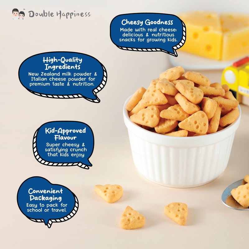 DOUBLE HAPPINESS – BABY CHEESE COOKIES 100g – OH MY BABY FOOD